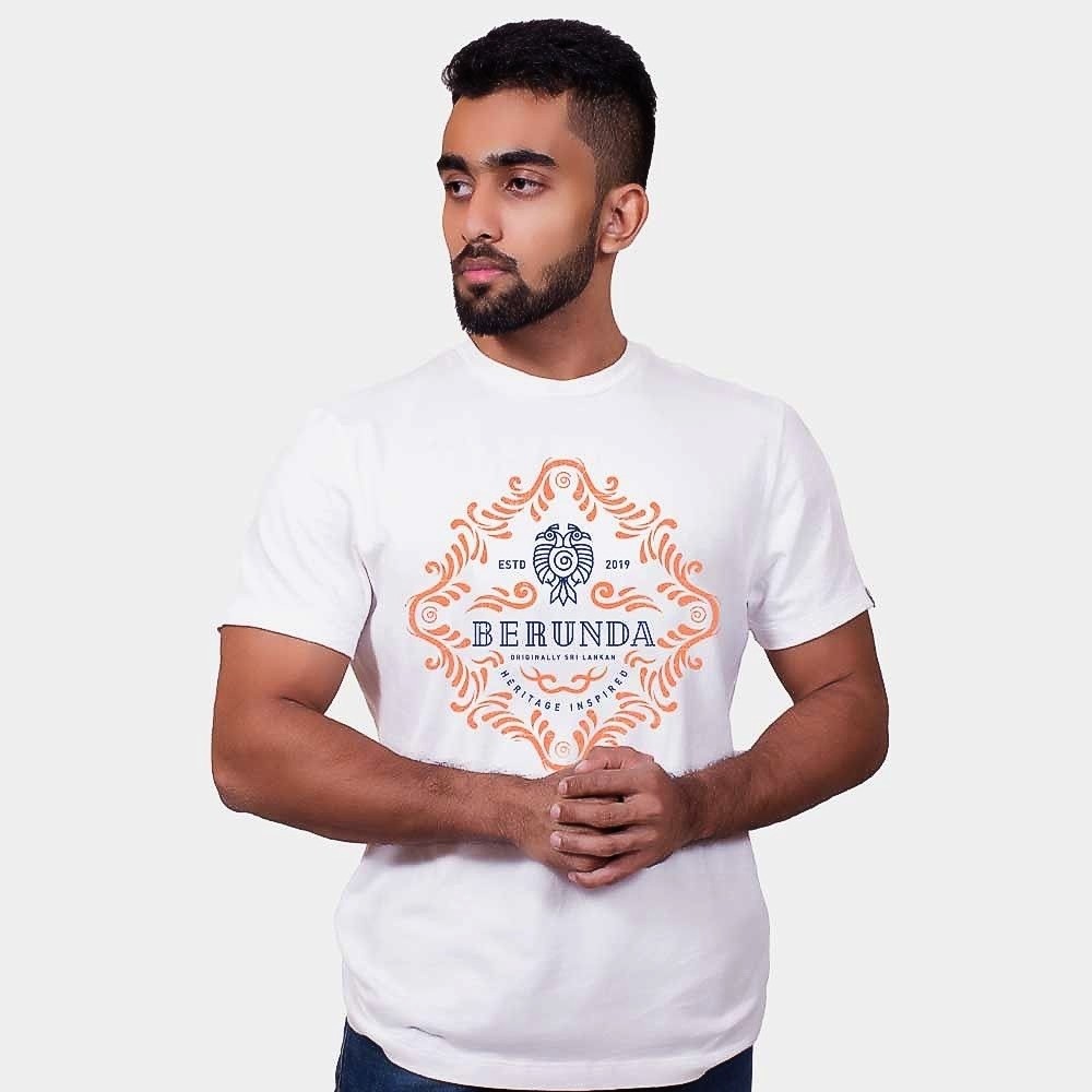 BERUNDA Heritage Inspired T-Shirt - White – Pettah Street - UK